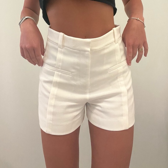 Shorts | Zara White Trouser Shorts | Poshmark